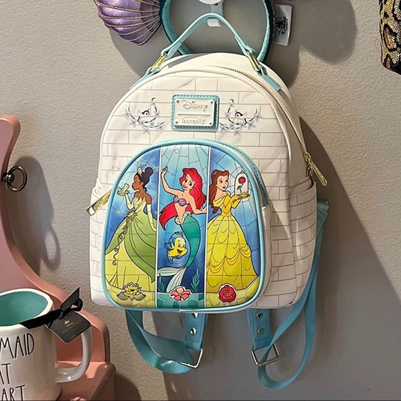 Loungefly | Bags | Nwt Loungefly Exclusive Princess Stained Glass ...
